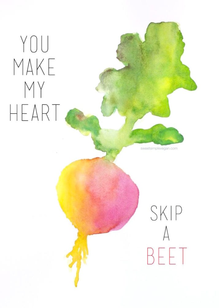 DIY Handmade Vegan Valentine's Day Cards (Downloadable)