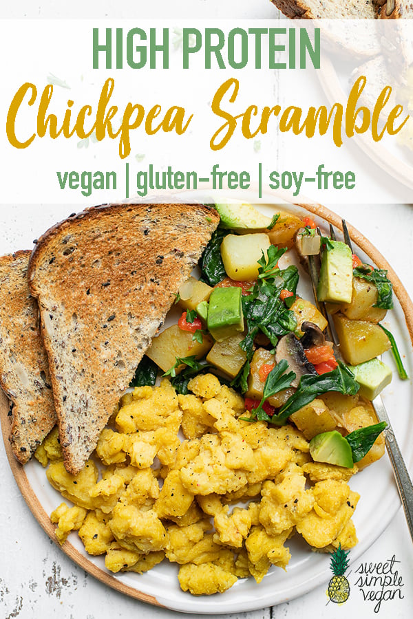 Easy Chickpea Scramble (5-Ingredients!) - Sweet Simple Vegan