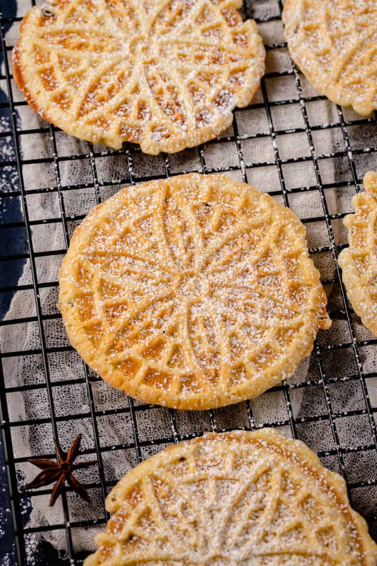 Vegan Pizzelles - Sweet Simple Vegan