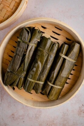 Suman Malagkit (Filipino Steamed Rice Cakes) - Sweet Simple Vegan