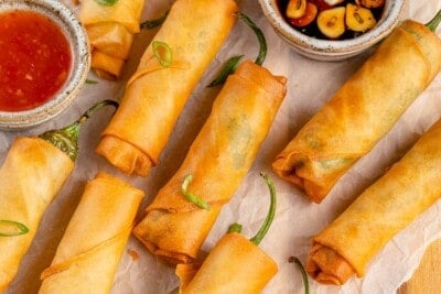 Dynamite Lumpia (Dinamita) - Sweet Simple Vegan