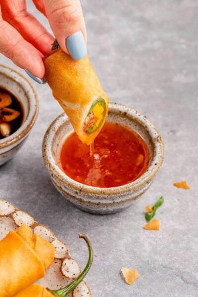 Dynamite Lumpia (Dinamita) - Sweet Simple Vegan