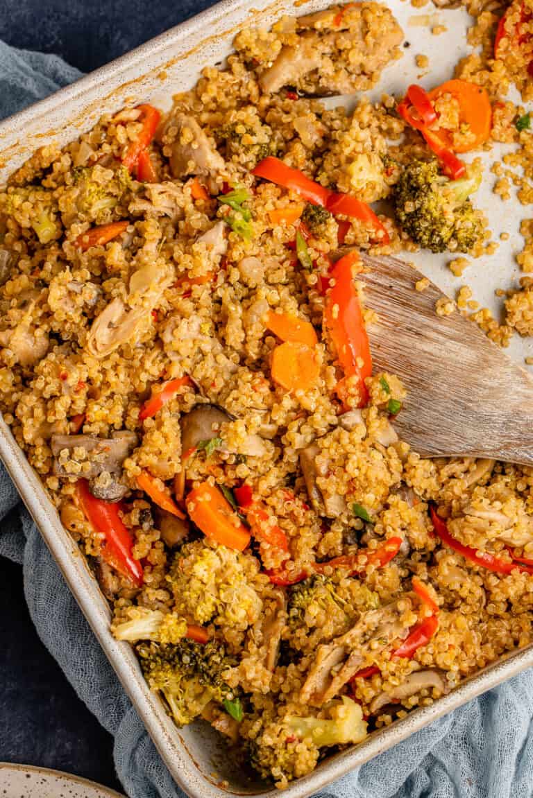 Fall-Inspired Quinoa Casserole - Sweet Simple Vegan
