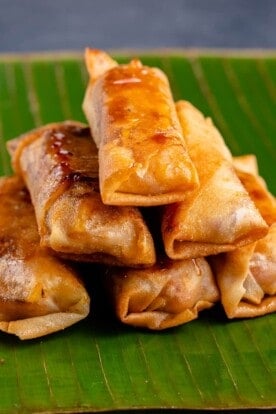 Turon (Banana Lumpia) - Sweet Simple Vegan