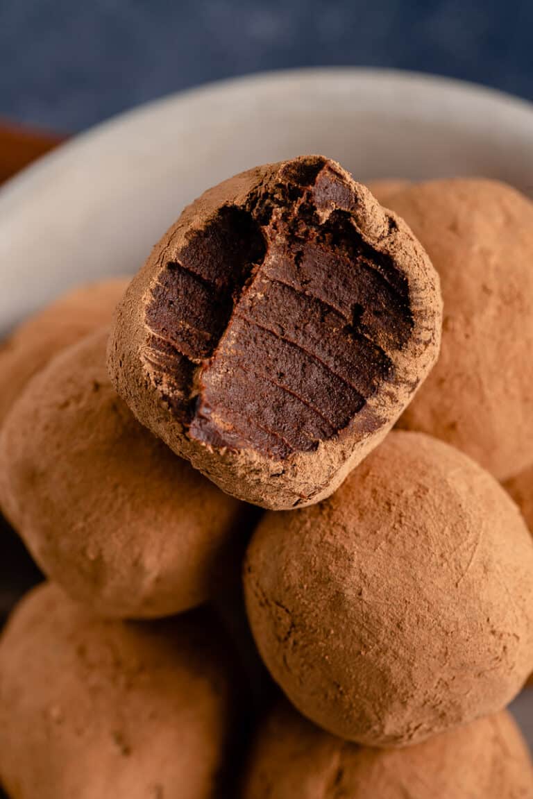 Classic Dark Chocolate Vegan Truffles - Sweet Simple Vegan
