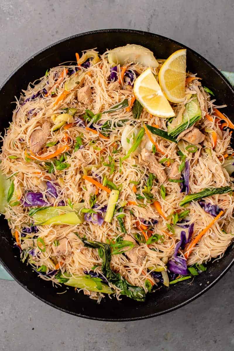 Vegan Filipino Pancit Bihon - Sweet Simple Vegan