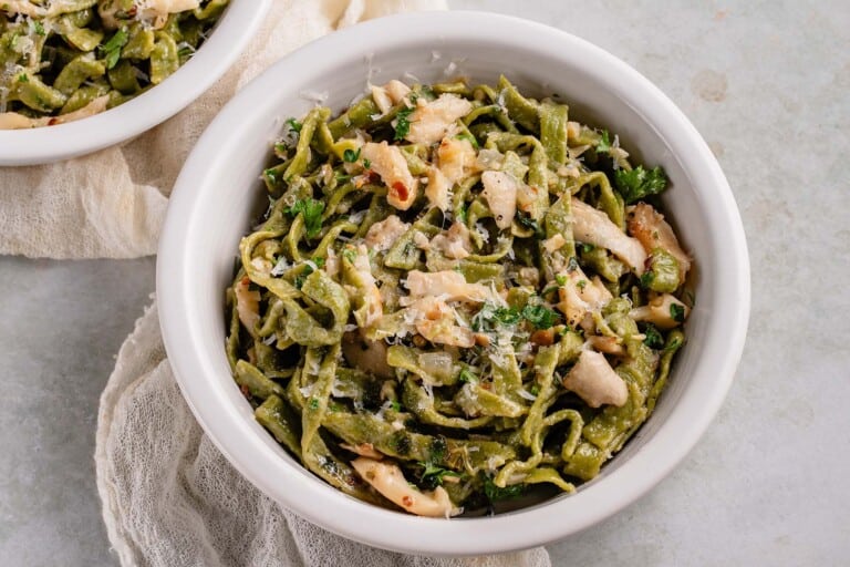 Fresh Spinach Pasta (Egg-Free) - Sweet Simple Vegan