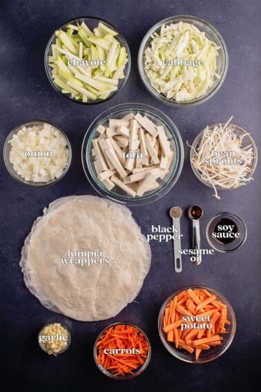 Lumpiang Gulay (Filipino Vegetable Spring Roll) - Sweet Simple Vegan