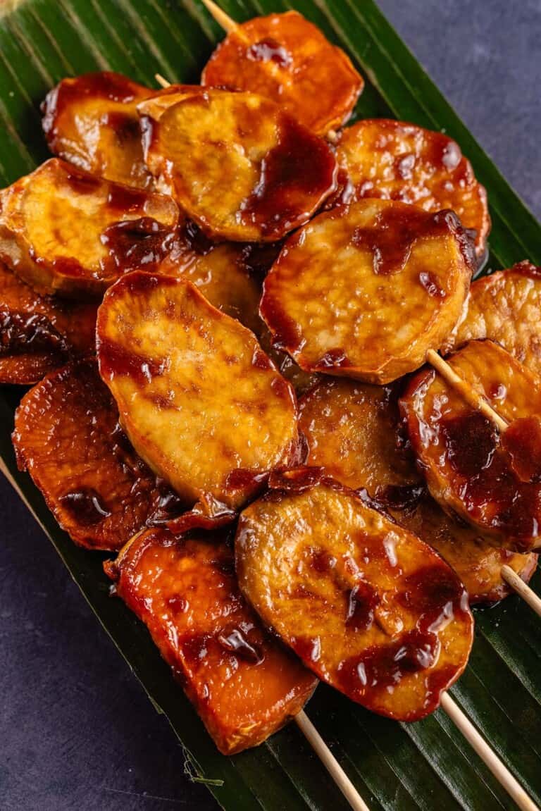 Kamote Cue (Filipino Candied Sweet Potatoes) - Sweet Simple Vegan