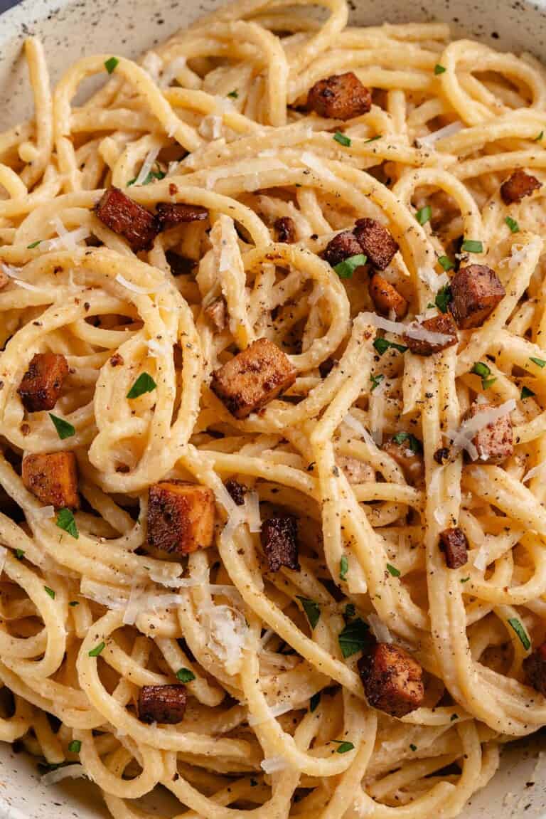 Easy Vegan Carbonara Recipe - Sweet Simple Vegan