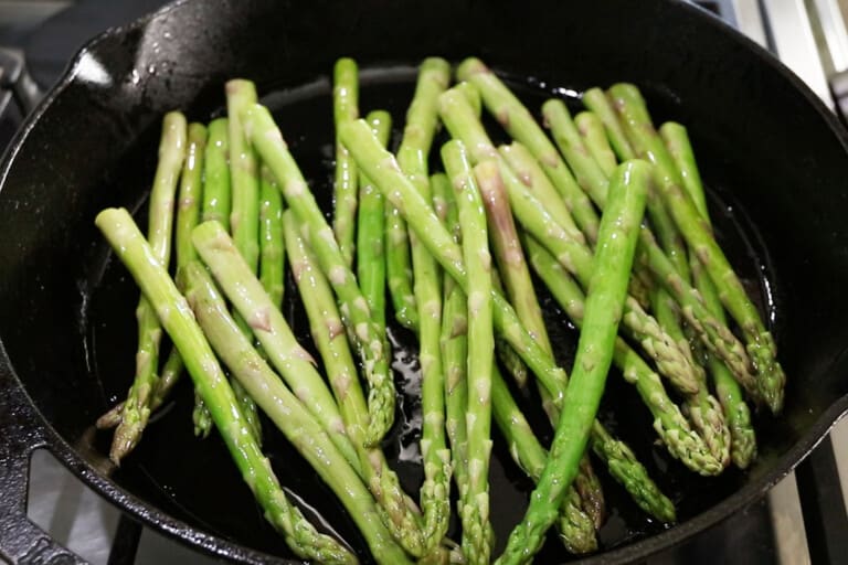 Perfect Pan Fried Asparagus - Sweet Simple Vegan