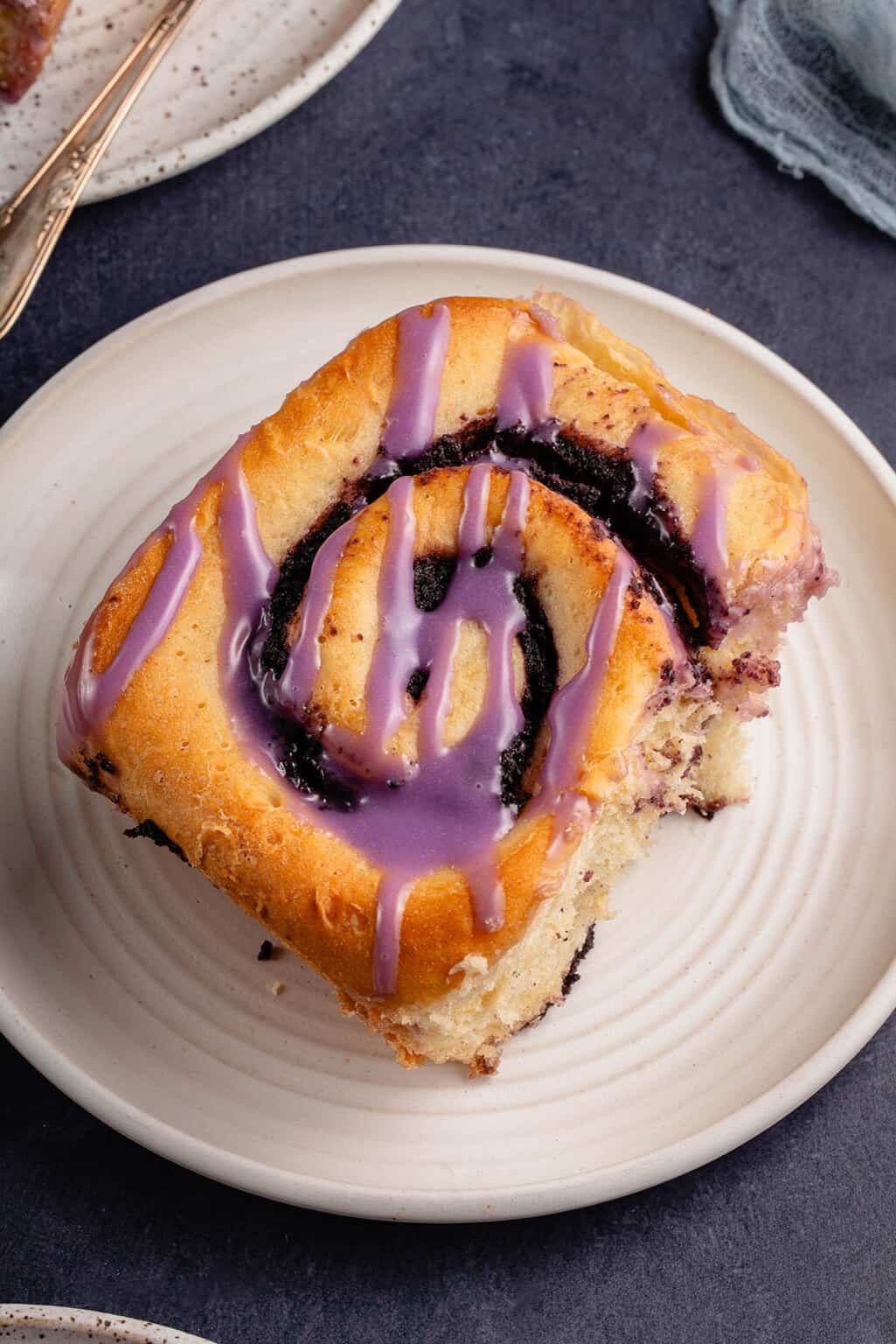 Fluffy Ube Cinnamon Rolls (Overnight Option!) - Sweet Simple Vegan