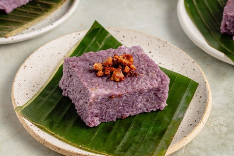 Ube Biko Recipe - Sweet Simple Vegan