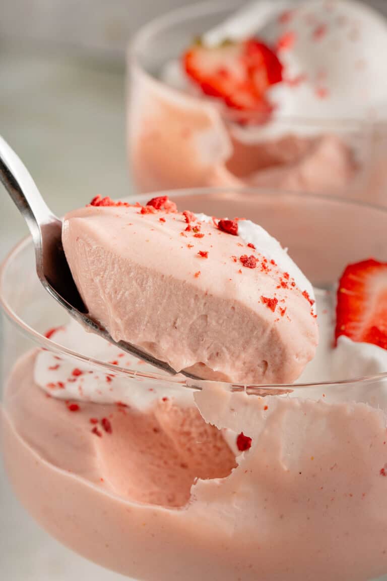 Vegan Strawberry Mousse (No Tofu!) - Sweet Simple Vegan