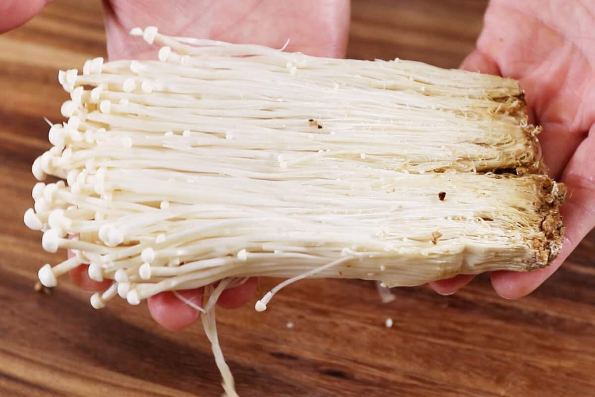 Fried Enoki Mushrooms - Sweet Simple Vegan