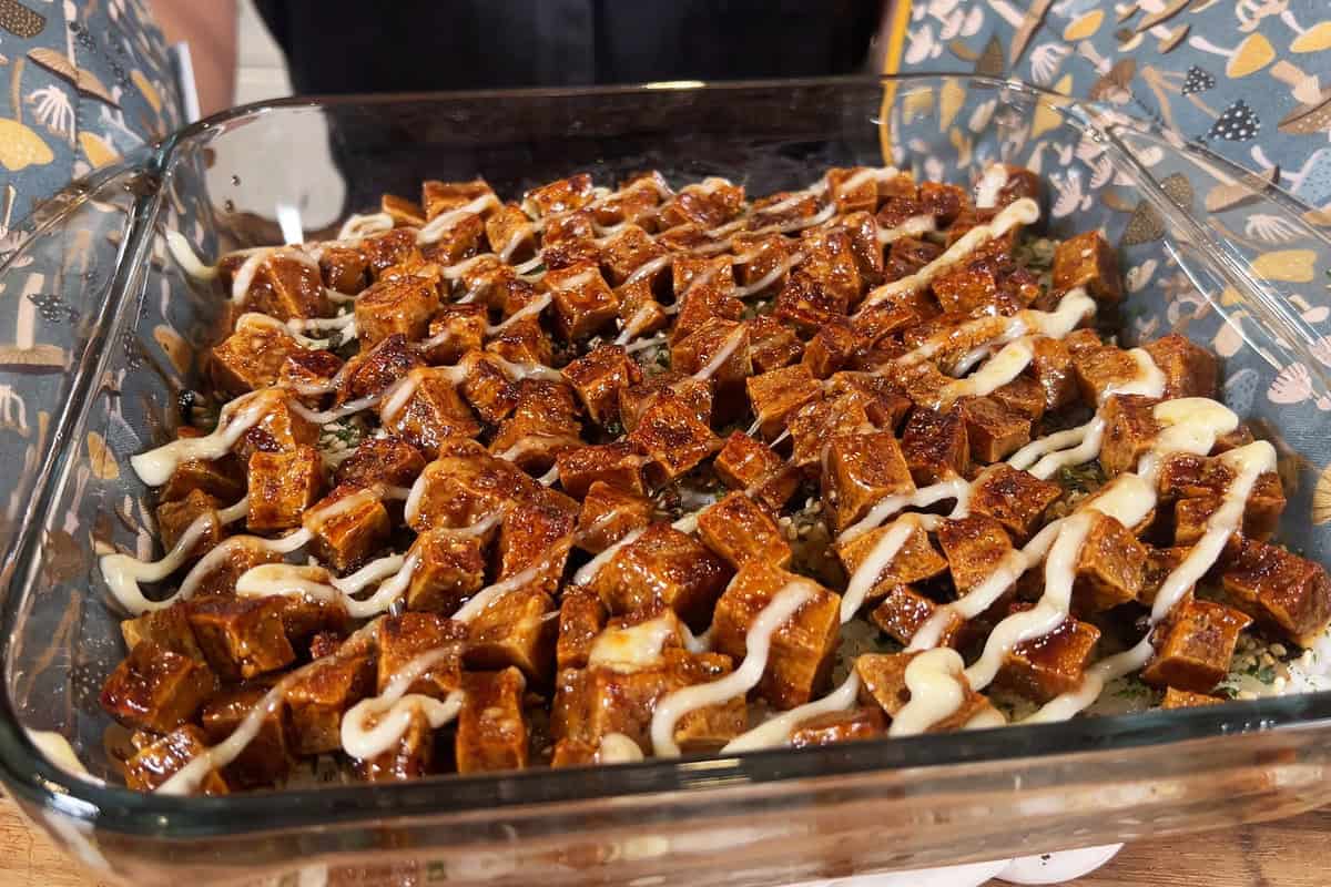 Easy Tofu Musubi Bake - Sweet Simple Vegan