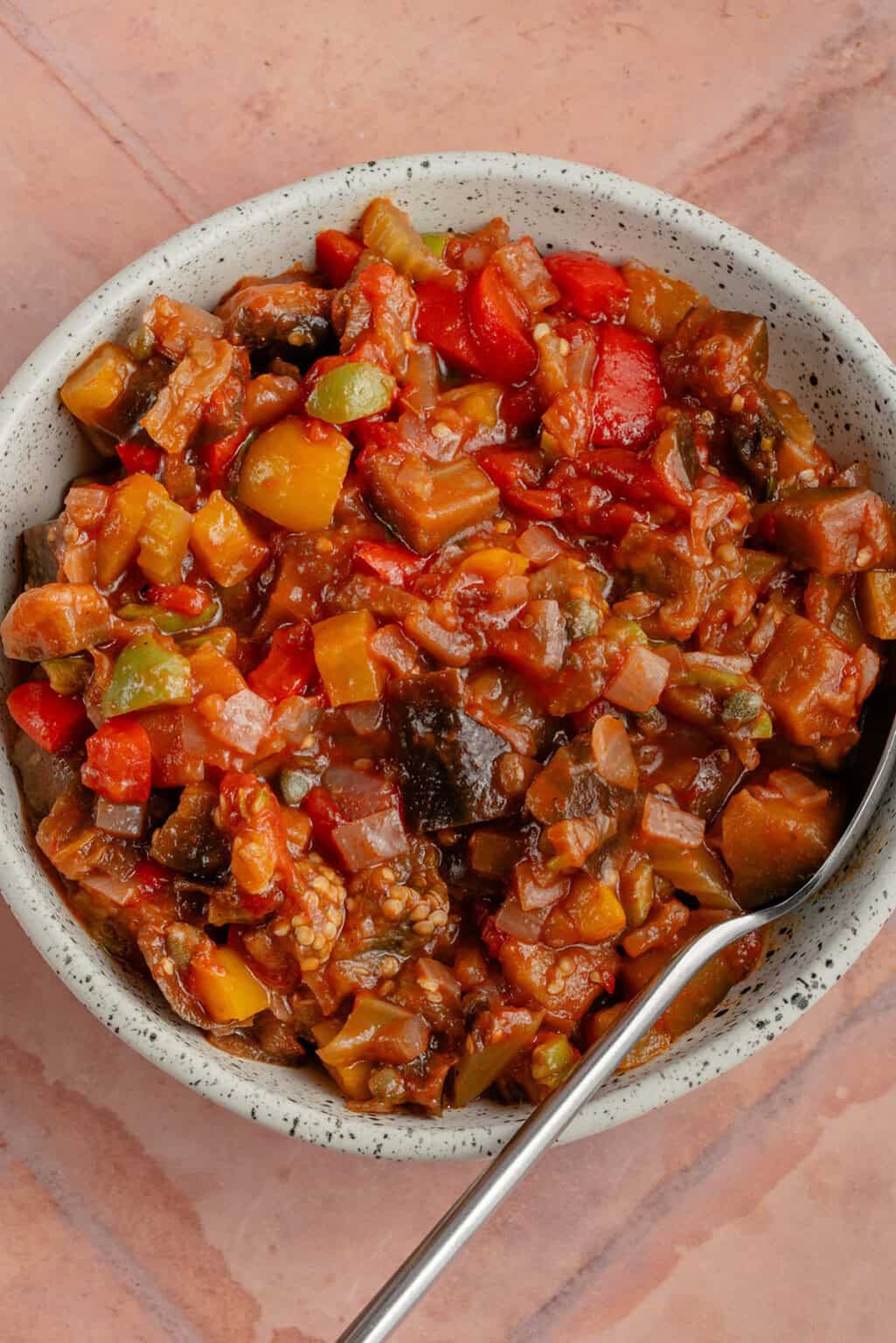 Eggplant Caponata - Sweet Simple Vegan