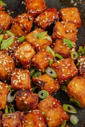 The Easiest Crispy Maple Glazed Tofu - Sweet Simple Vegan