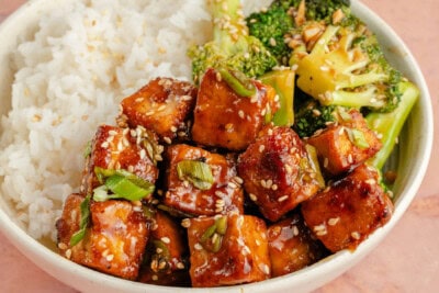 The Easiest Crispy Maple Glazed Tofu - Sweet Simple Vegan