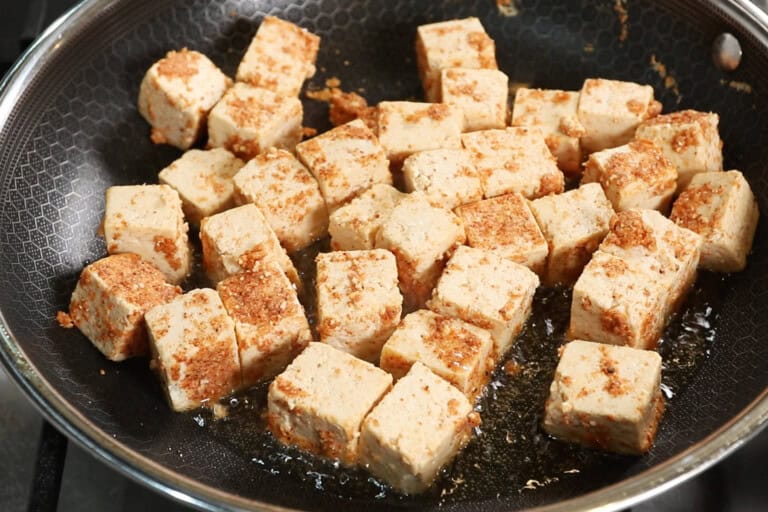 The Easiest Crispy Maple Glazed Tofu - Sweet Simple Vegan