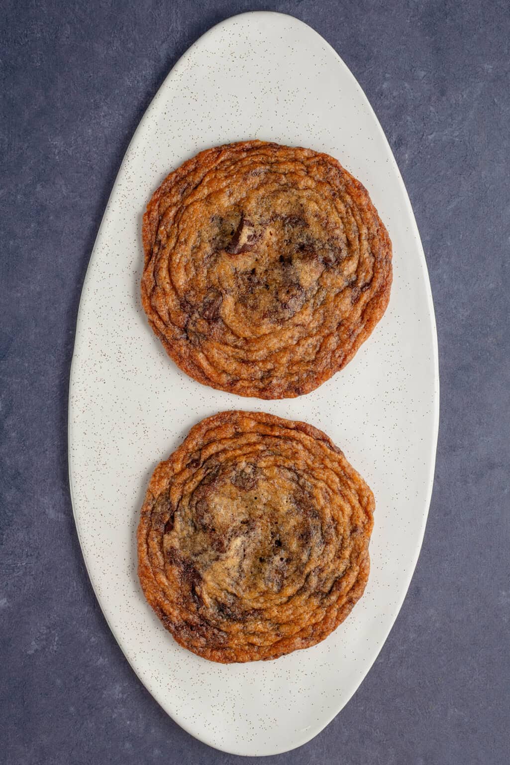 Thin Crispy Chocolate Chip Cookies - Sweet Simple Vegan